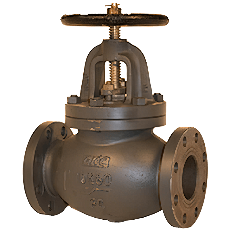 MARINE CAST IRON SCREW-DOWN CHECK ANGLE VALVE 5K | JIS F7354 – O.S.K. Vana